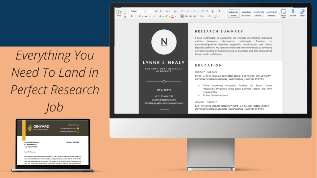 Postdoctoral CV Template - TempaLyst
