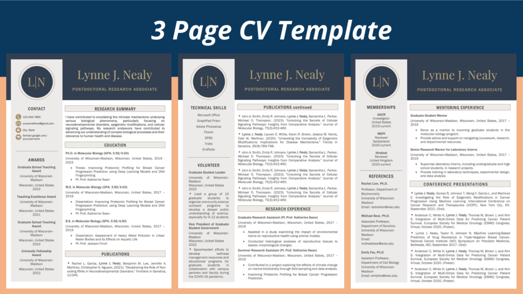 Postdoctoral CV Template - TempaLyst