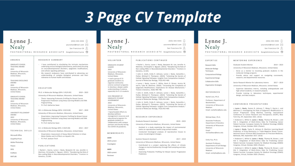 Postdoctoral CV Template - TempaLyst