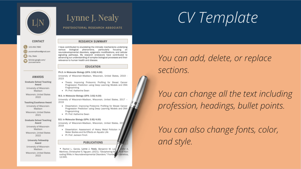 Postdoctoral CV Template - TempaLyst